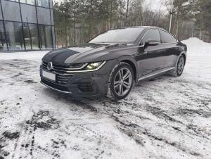 Grey Volkswagen Arteon 2020 in Kaunas, with an engine capacity of 1.98 L and mileage of 69 thousand km for 25200 €, photo  on AUTOMOTO.COM.LV