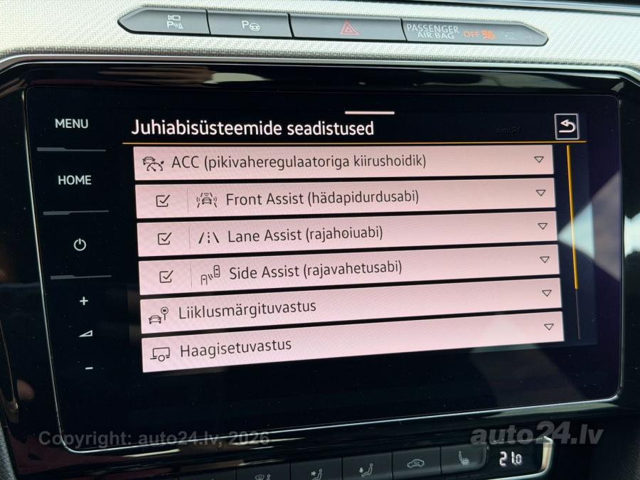 Pelēks Volkswagen Arteon 2020 Pērnava, ar dzinēja tilpumu 2.00 L un nobraukumu 130 tūkst. km par 30900 €, foto 11 vietnē AUTOMOTO.COM.LV