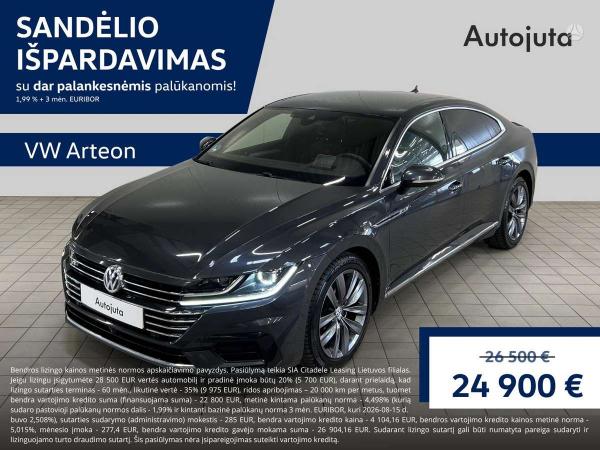 Pelēks Volkswagen Arteon 2020 Kauņa, ar dzinēja tilpumu 1.98 L un nobraukumu 114 tūkst. km par 24900 €, foto 1 vietnē AUTOMOTO.COM.LV