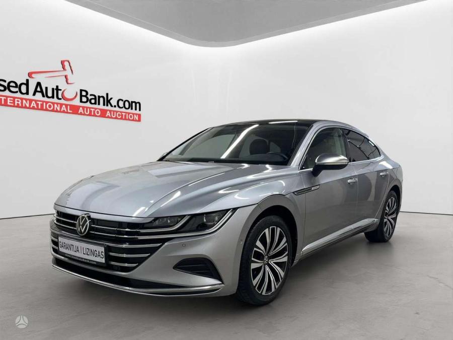 Grey Volkswagen Arteon 2021 in Vilnius, with an engine capacity of 1.40 L and mileage of 130 thousand km for 22978 €, photo 1 on AUTOMOTO.COM.LV