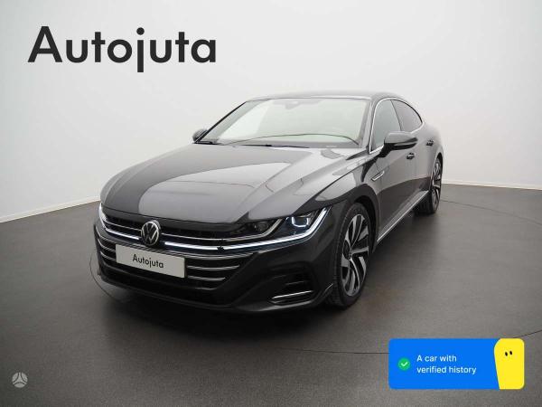 Grey Volkswagen Arteon 2021 in Vilnius, with an engine capacity of 1.97 L and mileage of 181 thousand km for 23900 €, photo 1 on AUTOMOTO.COM.LV