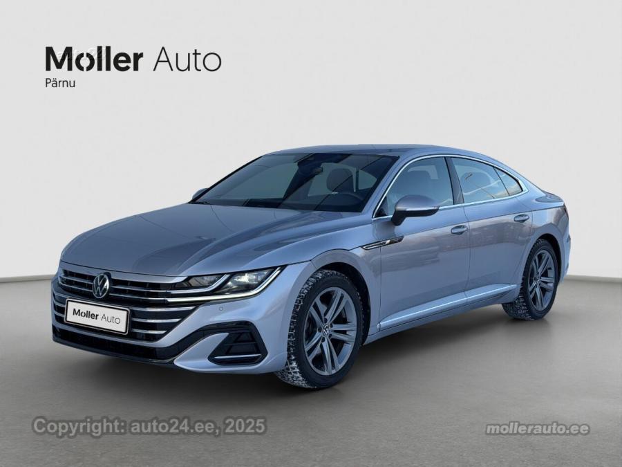 Pelēks Volkswagen Arteon 2024 Pērnava, ar dzinēja tilpumu 2.00 L un nobraukumu 34 tūkst. km par 34900 €, foto 1 vietnē AUTOMOTO.COM.LV