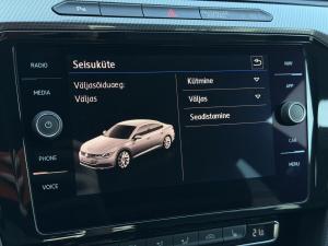 Grey Volkswagen Arteon 2018 in Parnu, with an engine capacity of 1.50 L and mileage of 145 thousand km for 22900 €, photo 11 on AUTOMOTO.COM.LV