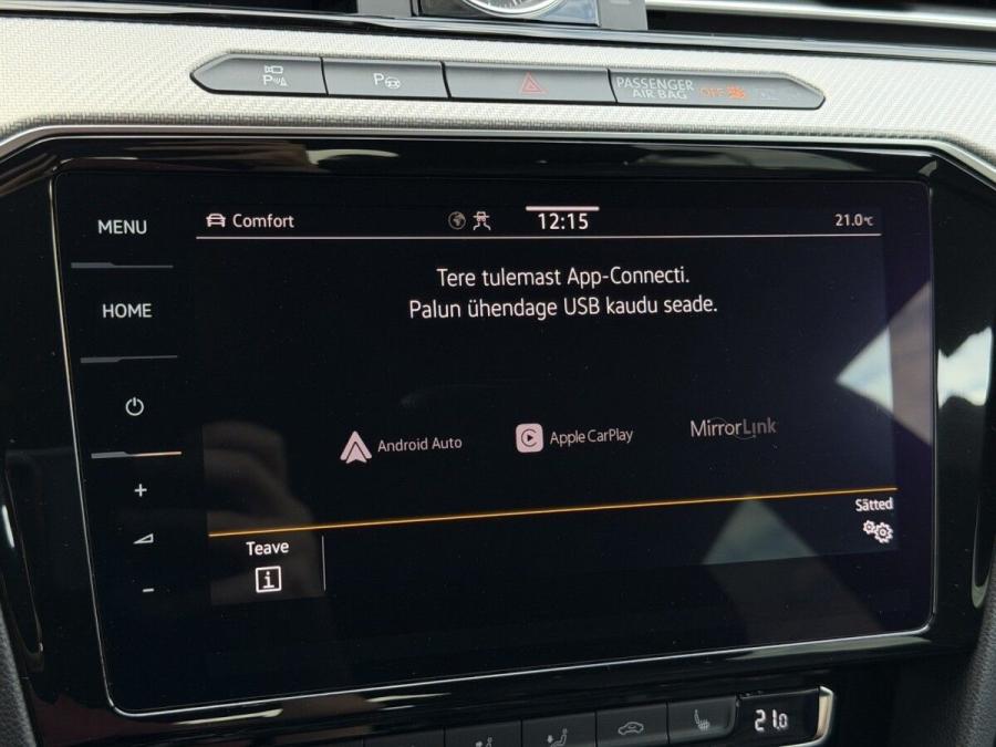 Grey Volkswagen Arteon 2020 in Parnu, with an engine capacity of 2.00 L and mileage of 130 thousand km for 30900 €, photo 14 on AUTOMOTO.COM.LV