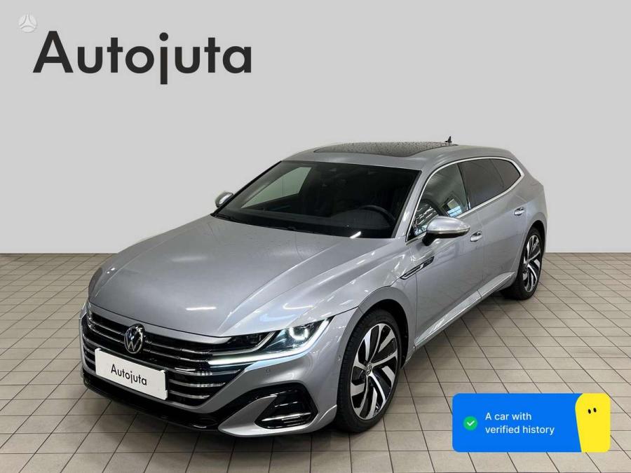 Grey Volkswagen Arteon 2021 in Kaunas, with an engine capacity of 1.40 L and mileage of 73 thousand km for 26500 €, photo 1 on AUTOMOTO.COM.LV