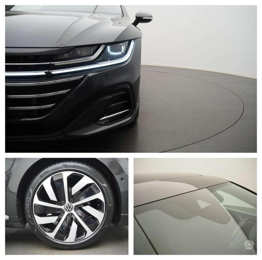 Grey Volkswagen Arteon 2023 in Vilnius, with an engine capacity of 1.97 L and mileage of 176 thousand km for 24800 €, photo 8 on AUTOMOTO.COM.LV
