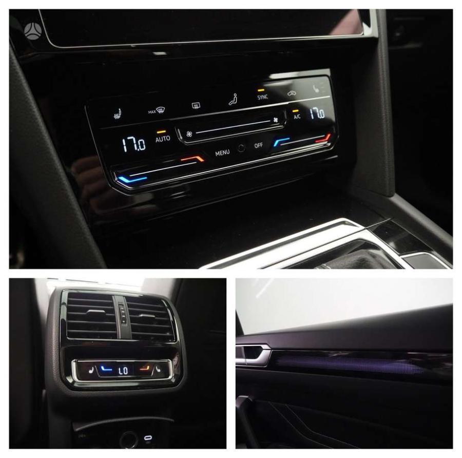 Grey Volkswagen Arteon 2023 in Vilnius, with an engine capacity of 1.97 L and mileage of 176 thousand km for 24800 €, photo 15 on AUTOMOTO.COM.LV
