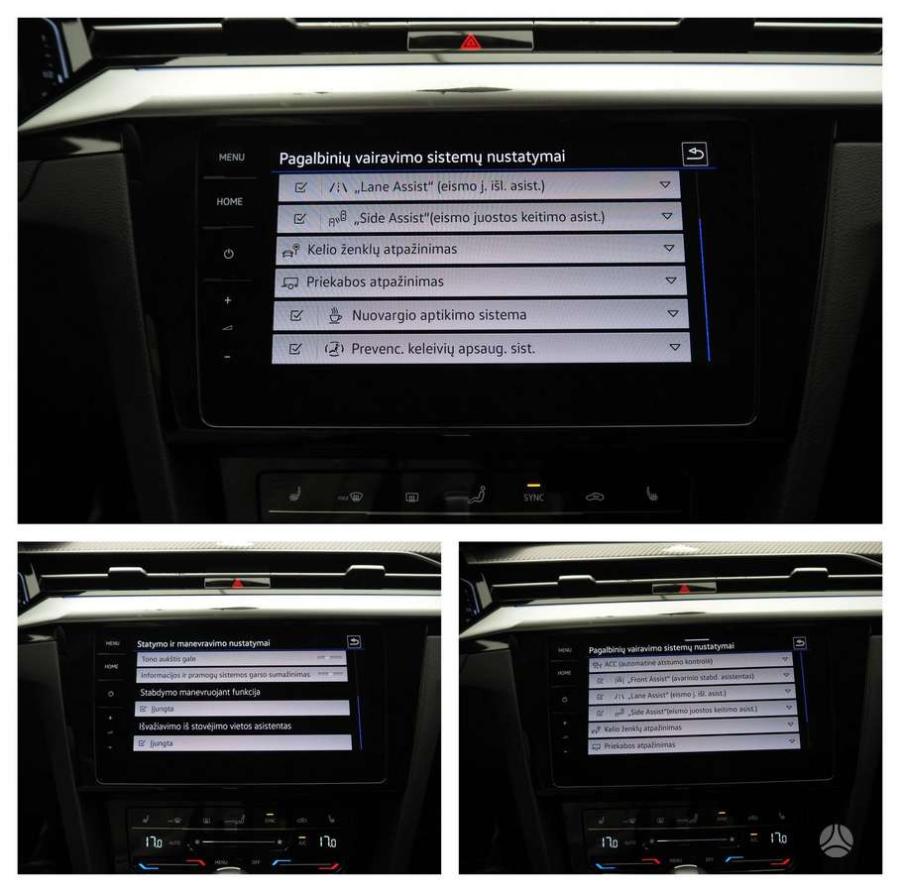 Grey Volkswagen Arteon 2023 in Vilnius, with an engine capacity of 1.97 L and mileage of 176 thousand km for 24800 €, photo 25 on AUTOMOTO.COM.LV