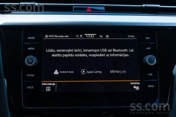 Grey Volkswagen Arteon 2023 in Jelgava, with an engine capacity of 2.00 L and mileage of 129 thousand km for 26900 €, photo 11 on AUTOMOTO.COM.LV
