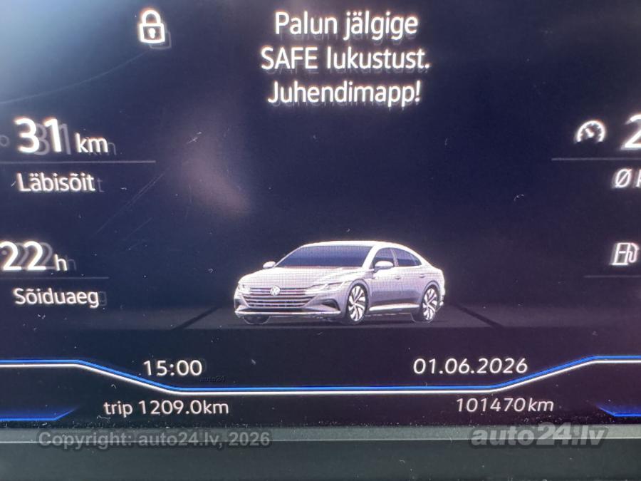 Red Volkswagen Arteon 2021 in Tallinn, with an engine capacity of 2.00 L and mileage of 102 thousand km for 22500 €, photo 17 on AUTOMOTO.COM.LV
