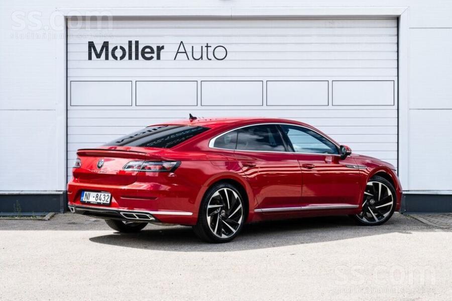 Sarkans Volkswagen Arteon 2022 Rīga, ar dzinēja tilpumu 2.00 L un nobraukumu 115 tūkst. km par 27950 €, foto 4 vietnē AUTOMOTO.COM.LV