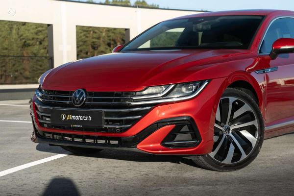 Red Volkswagen Arteon 2022 in Vilnius, with an engine capacity of 1.40 L and mileage of 95 thousand km for 27500 €, photo 2 on AUTOMOTO.COM.LV