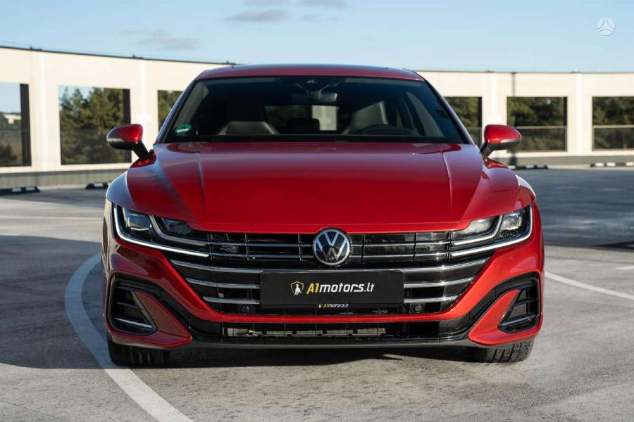 Red Volkswagen Arteon 2022 in Vilnius, with an engine capacity of 1.40 L and mileage of 95 thousand km for 27500 €, photo 3 on AUTOMOTO.COM.LV