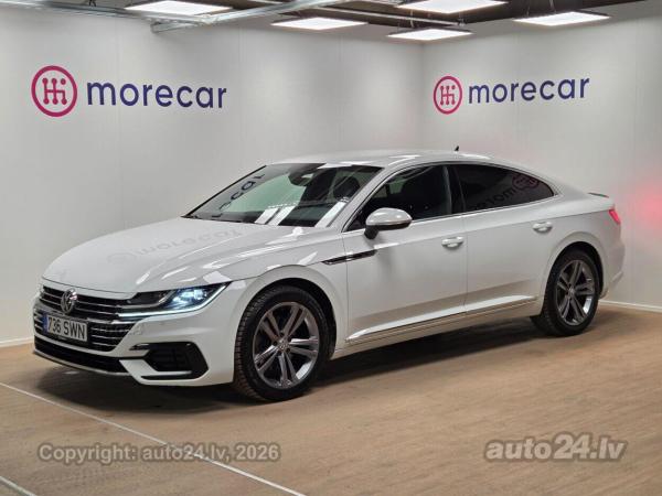 White Volkswagen Arteon 2019 in Tallinn, with an engine capacity of 2.00 L and mileage of 58 thousand km for 20900 €, photo 1 on AUTOMOTO.COM.LV