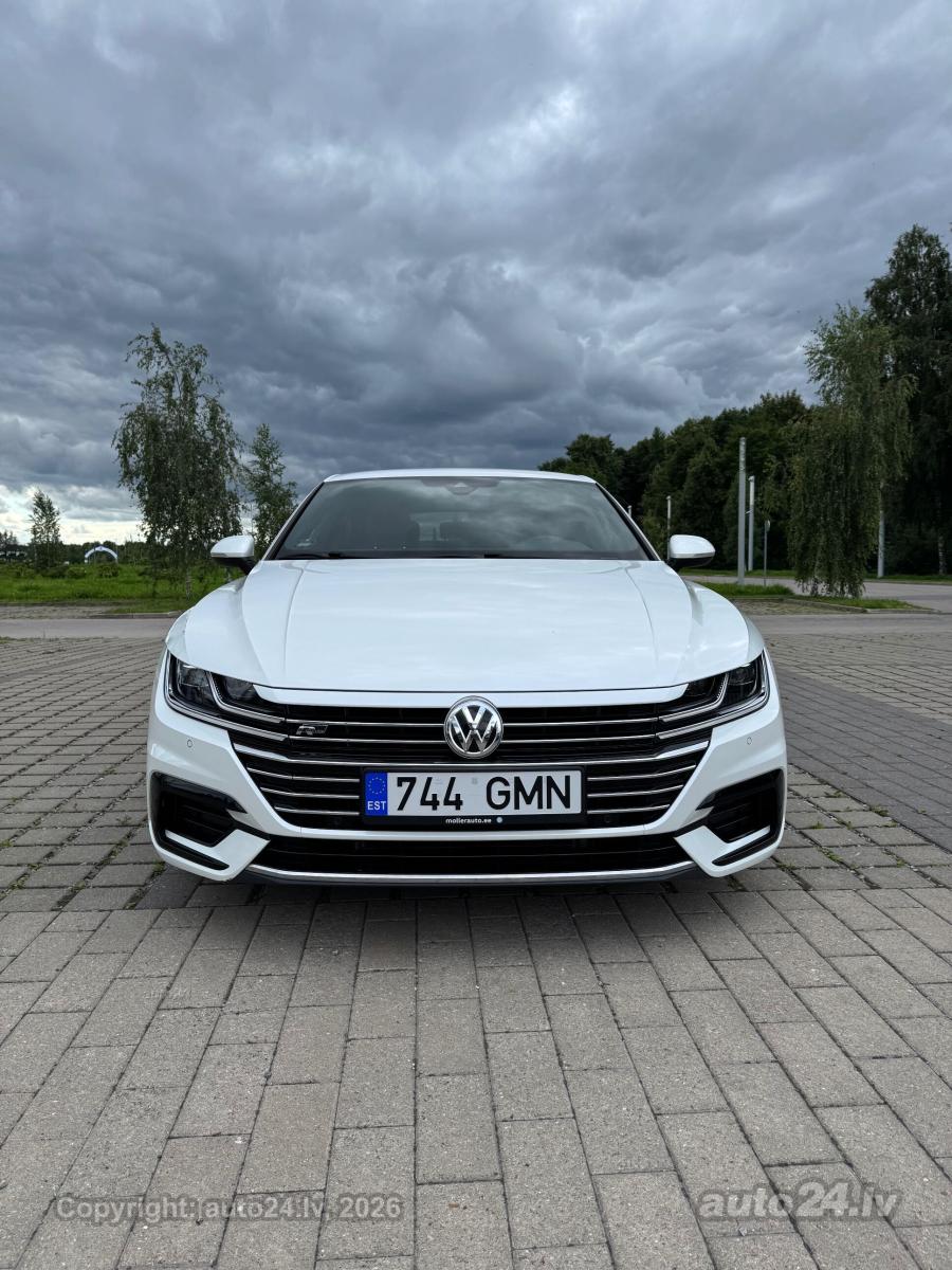 White Volkswagen Arteon 2019 in Tallinn, with an engine capacity of 2.00 L and mileage of 95 thousand km for 23490 €, photo 3 on AUTOMOTO.COM.LV
