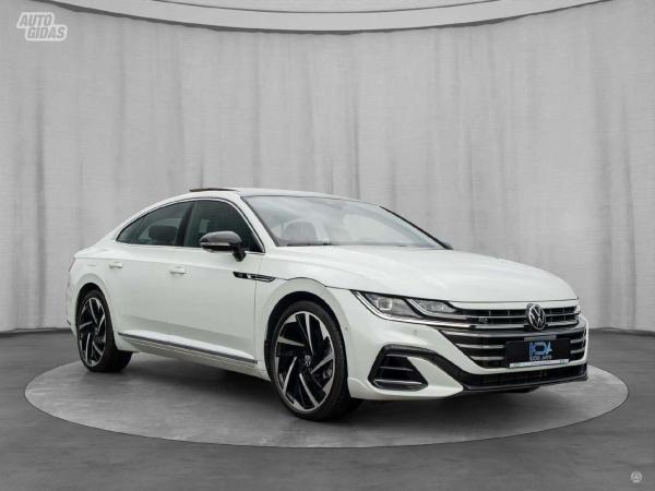 White Volkswagen Arteon 2021 in Marijampole, with an engine capacity of 2.00 L and mileage of 16 thousand km for 28250 €, photo 1 on AUTOMOTO.COM.LV