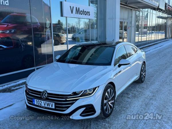 White Volkswagen Arteon 2021 in Viljandi, with an engine capacity of 2.00 L and mileage of 99 thousand km for 32900 €, photo 2 on AUTOMOTO.COM.LV