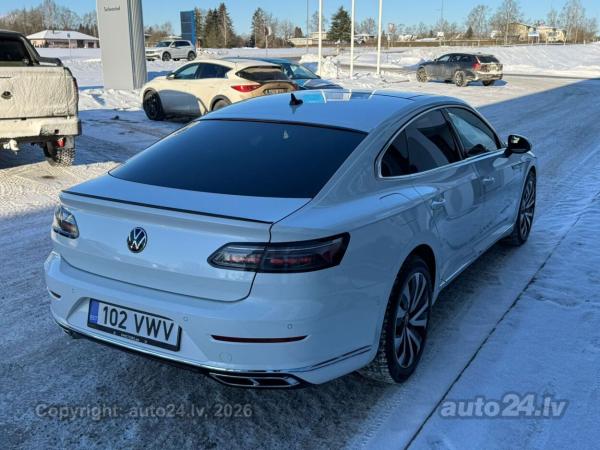 White Volkswagen Arteon 2021 in Viljandi, with an engine capacity of 2.00 L and mileage of 99 thousand km for 32900 €, photo 4 on AUTOMOTO.COM.LV