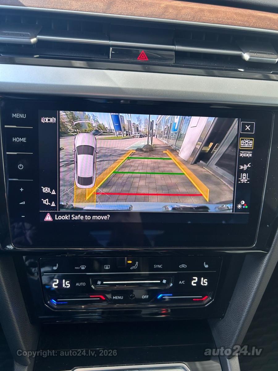 White Volkswagen Arteon 2021 in Tallinn, with an engine capacity of 2.00 L and mileage of 87 thousand km for 24990 €, photo 10 on AUTOMOTO.COM.LV