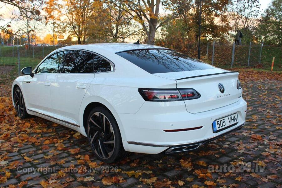 White Volkswagen Arteon 2022 in Tallinn, with an engine capacity of 2.00 L and mileage of 68 thousand km for 36000 €, photo 3 on AUTOMOTO.COM.LV