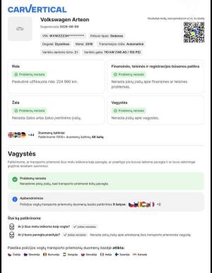 Белый Фольксваген Артеон 2019 в Ионава, объемом двигателя 1.97 л и пробегом 226 тыс. км за 17500 €, фото 32 на AUTOMOTO.COM.LV