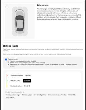 Белый Фольксваген Артеон 2019 в Ионава, объемом двигателя 1.97 л и пробегом 226 тыс. км за 17500 €, фото 34 на AUTOMOTO.COM.LV