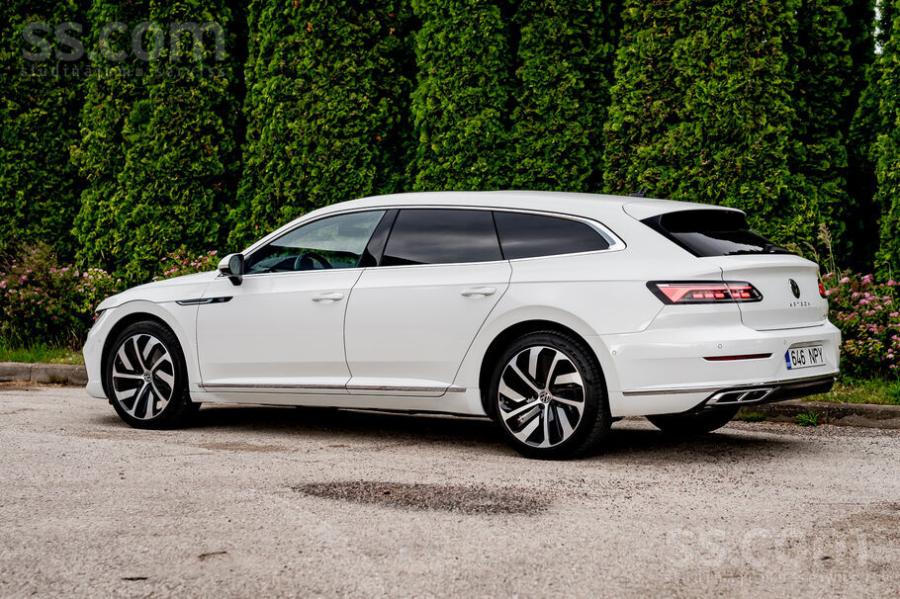 White Volkswagen Arteon 2022 in Tallinn, with an engine capacity of 1.40 L and mileage of 175 thousand km for 26500 €, photo 2 on AUTOMOTO.COM.LV