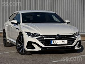 White Volkswagen Arteon 2022 in Riga, with an engine capacity of 2.00 L and mileage of 69 thousand km for 30850 €, photo  on AUTOMOTO.COM.LV