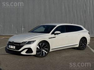 White Volkswagen Arteon 2022 in Riga, with an engine capacity of 2.00 L and mileage of 69 thousand km for 30850 €, photo 4 on AUTOMOTO.COM.LV