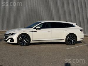 White Volkswagen Arteon 2022 in Riga, with an engine capacity of 2.00 L and mileage of 69 thousand km for 30850 €, photo 5 on AUTOMOTO.COM.LV