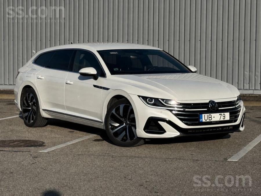White Volkswagen Arteon 2022 in Riga, with an engine capacity of 2.00 L and mileage of 69 thousand km for 30850 €, photo 7 on AUTOMOTO.COM.LV