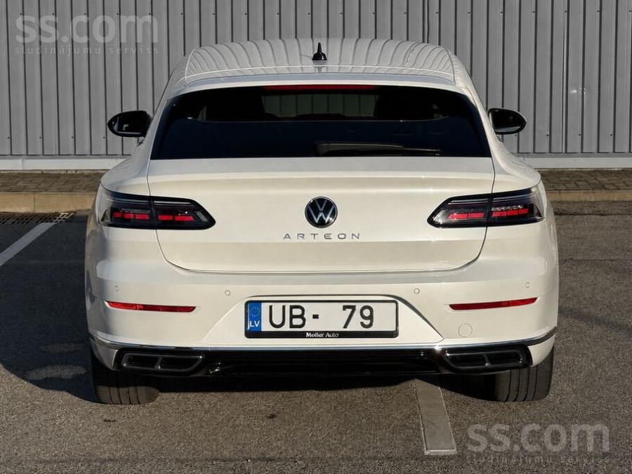 White Volkswagen Arteon 2022 in Riga, with an engine capacity of 2.00 L and mileage of 69 thousand km for 30850 €, photo 10 on AUTOMOTO.COM.LV
