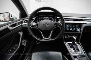 White Volkswagen Arteon 2023 in Tallinn, with an engine capacity of 2.00 L and mileage of 139 thousand km for 29900 €, photo 8 on AUTOMOTO.COM.LV