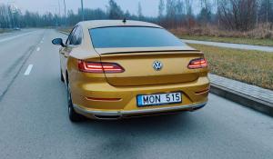 Yellow Volkswagen Arteon 2017 in Siauliai, with an engine capacity of 1.97 L and mileage of 167 thousand km for 20700 €, photo 3 on AUTOMOTO.COM.LV