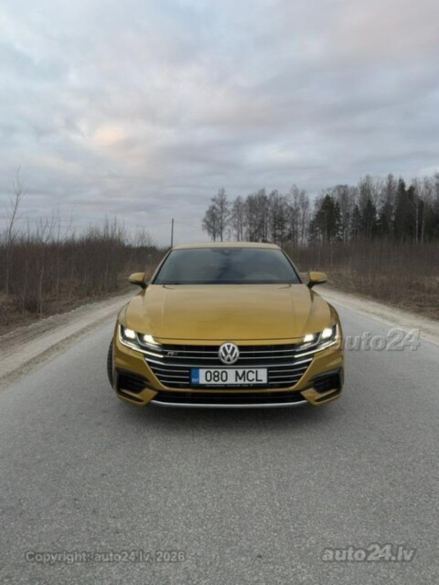 Yellow Volkswagen Arteon 2020 in Tallinn, with an engine capacity of 2.00 L and mileage of 61 thousand km for 27800 €, photo 2 on AUTOMOTO.COM.LV