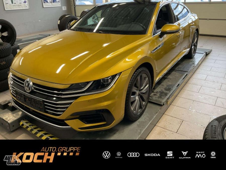 Yellow Volkswagen Arteon 2017 in Kaunas, with an engine capacity of 2.00 L and mileage of 79 thousand km for 29538 €, photo 1 on AUTOMOTO.COM.LV