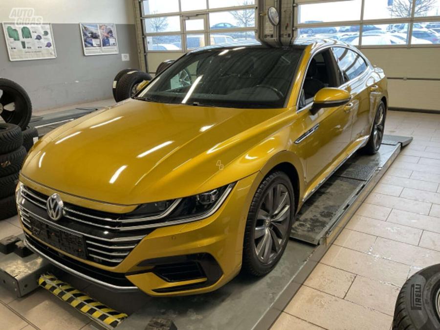 Yellow Volkswagen Arteon 2017 in Kaunas, with an engine capacity of 2.00 L and mileage of 79 thousand km for 29538 €, photo 2 on AUTOMOTO.COM.LV
