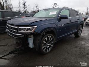 Zils Volkswagen Atlas Cross Sport 2022 Klaipėda, ar dzinēja tilpumu 3.60 L un nobraukumu 58 tūkst. km par 19000 €, foto  vietnē AUTOMOTO.COM.LV
