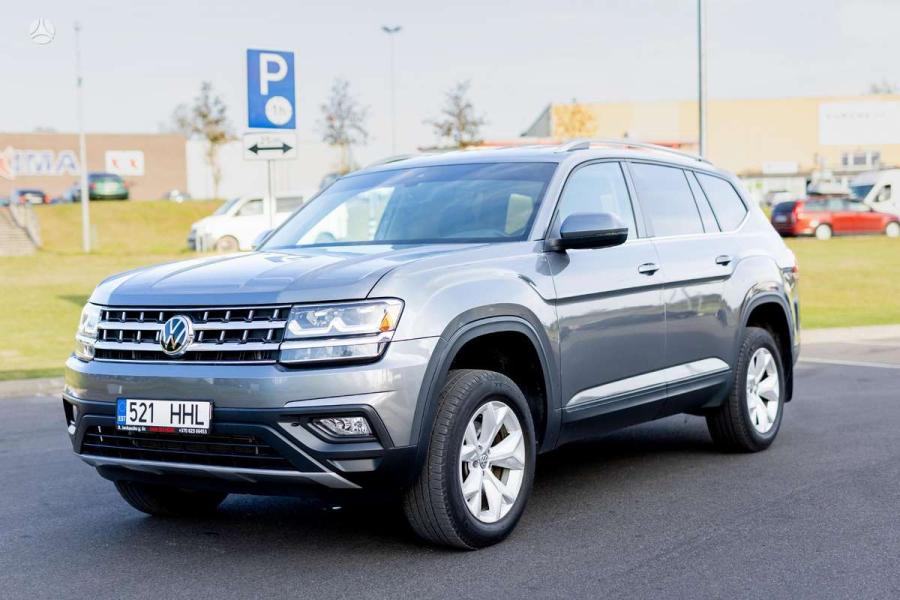 Pelēks Volkswagen Atlas 2018 Viļņa, ar dzinēja tilpumu 3.60 L un nobraukumu 130 tūkst. km par 15500 €, foto 1 vietnē AUTOMOTO.COM.LV