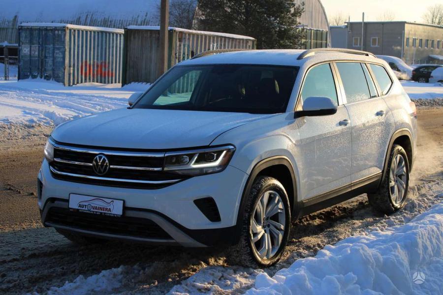 Balts Volkswagen Atlas 2021 Viļņa, ar dzinēja tilpumu 3.60 L un nobraukumu 117 tūkst. km par 21600 €, foto 3 vietnē AUTOMOTO.COM.LV