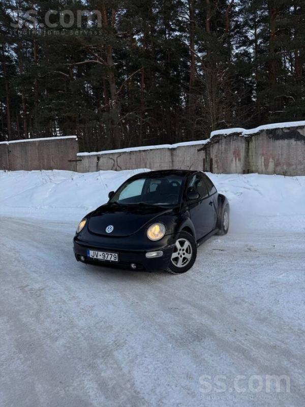 Black Volkswagen Beetle 2000 in Riga, with an engine capacity of 1.90 L and mileage of 343 thousand km for 1400 €, photo 1 on AUTOMOTO.COM.LV