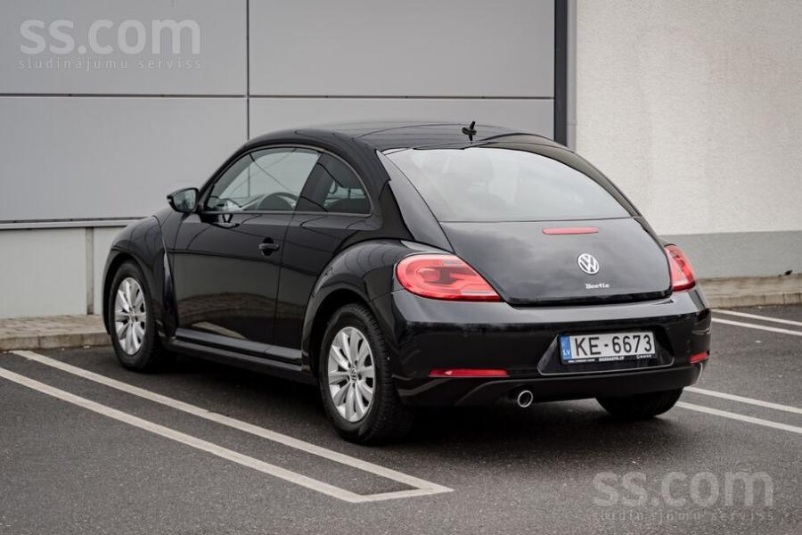 Black Volkswagen Beetle 2013 in Riga, with an engine capacity of 1.20 L and mileage of 0 thousand km for 6550 €, photo 6 on AUTOMOTO.COM.LV