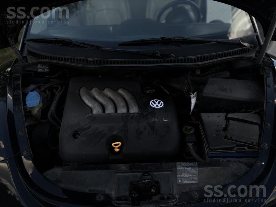 Black Volkswagen Beetle 1999 in Talsi, with an engine capacity of 2.00 L and mileage of 315 thousand km for 1400 €, photo 13 on AUTOMOTO.COM.LV