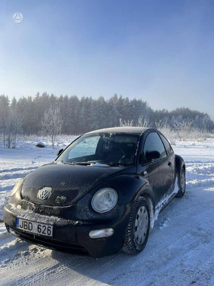 Black Volkswagen Beetle 2000 in Ignalina, with an engine capacity of 2.00 L and mileage of 240 thousand km for 300 €, photo 2 on AUTOMOTO.COM.LV