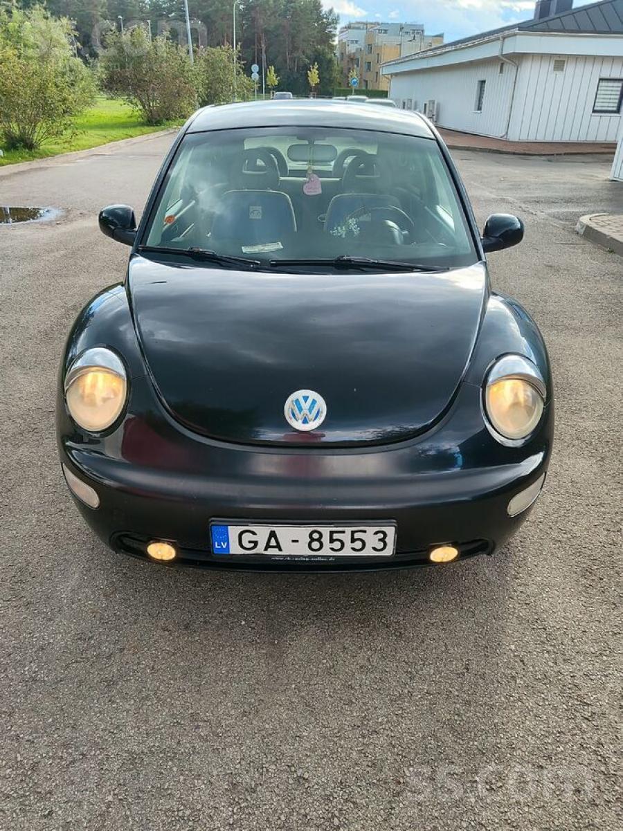 Black Volkswagen Beetle 2001 in Riga, with an engine capacity of 1.90 L and mileage of 254 thousand km for 2700 €, photo 1 on AUTOMOTO.COM.LV