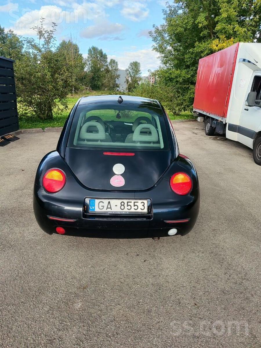 Black Volkswagen Beetle 2001 in Riga, with an engine capacity of 1.90 L and mileage of 254 thousand km for 2700 €, photo 3 on AUTOMOTO.COM.LV