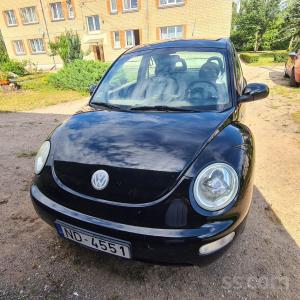 Black Volkswagen Beetle 2003 in Limbazi, with an engine capacity of 1.40 L and mileage of 193 thousand km for 1800 €, photo 3 on AUTOMOTO.COM.LV