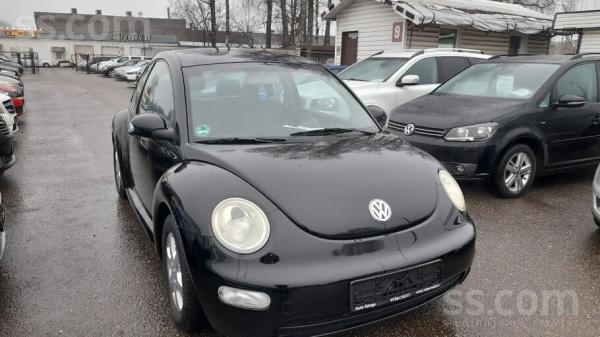 Black Volkswagen Beetle 2004 in Riga, with an engine capacity of 1.60 L and mileage of 190 thousand km for 3400 €, photo 2 on AUTOMOTO.COM.LV