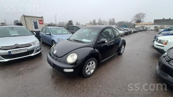 Black Volkswagen Beetle 2004 in Riga, with an engine capacity of 1.60 L and mileage of 190 thousand km for 3400 €, photo 5 on AUTOMOTO.COM.LV