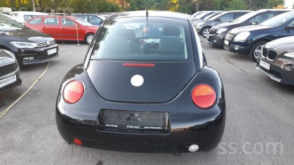 Black Volkswagen Beetle 2004 in Riga, with an engine capacity of 1.60 L and mileage of 190 thousand km for 3150 €, photo 6 on AUTOMOTO.COM.LV